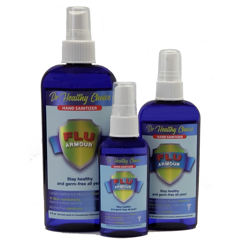 Gtech Flu Armour Hand Sanitizer Family Pack 8oz, 4oz, 2oz – GTechSport